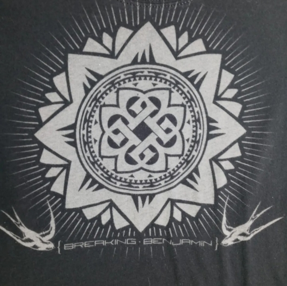 Bay Island | Tops | Womens Large Breaking Benjamin Tshirt Celtic Knot ...